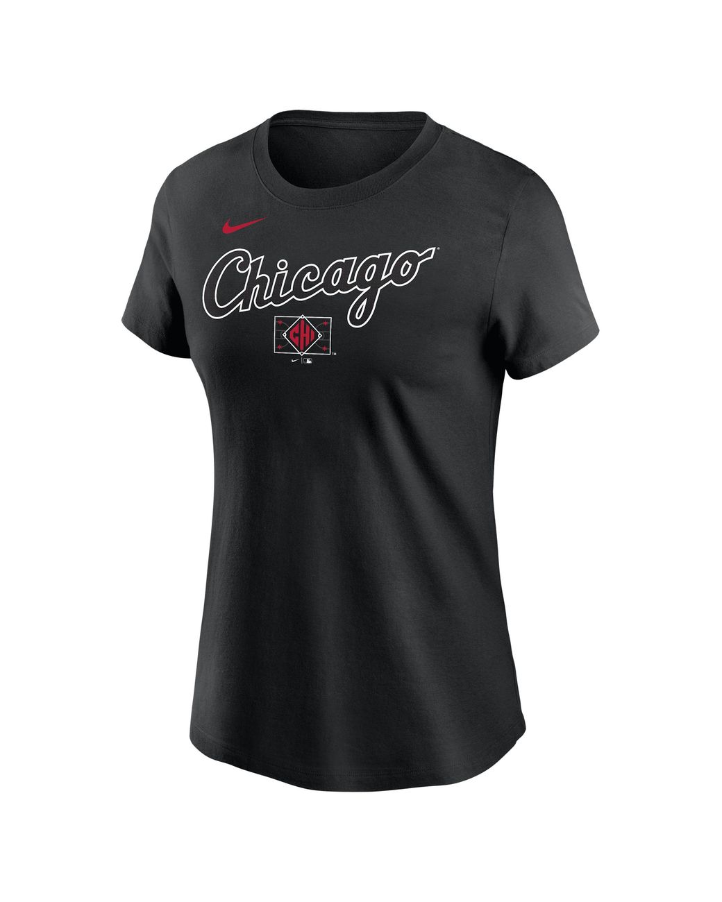 Nike Chicago Sox City Connect Wordmark Mlb T-Shirt in Black | Lyst