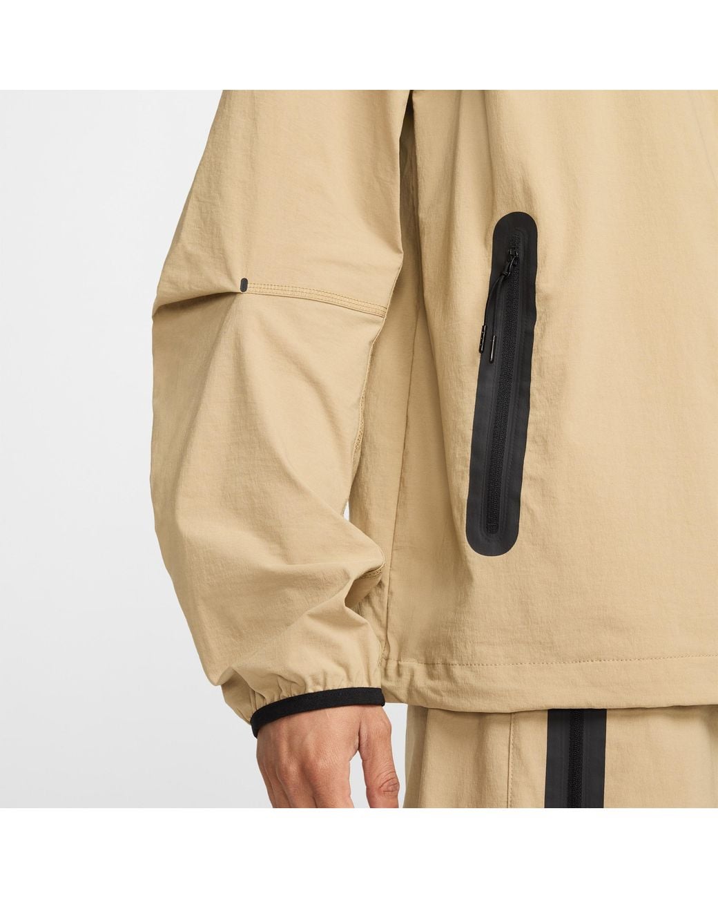 Nike Tech Woven Jacket in Natural for Men | Lyst
