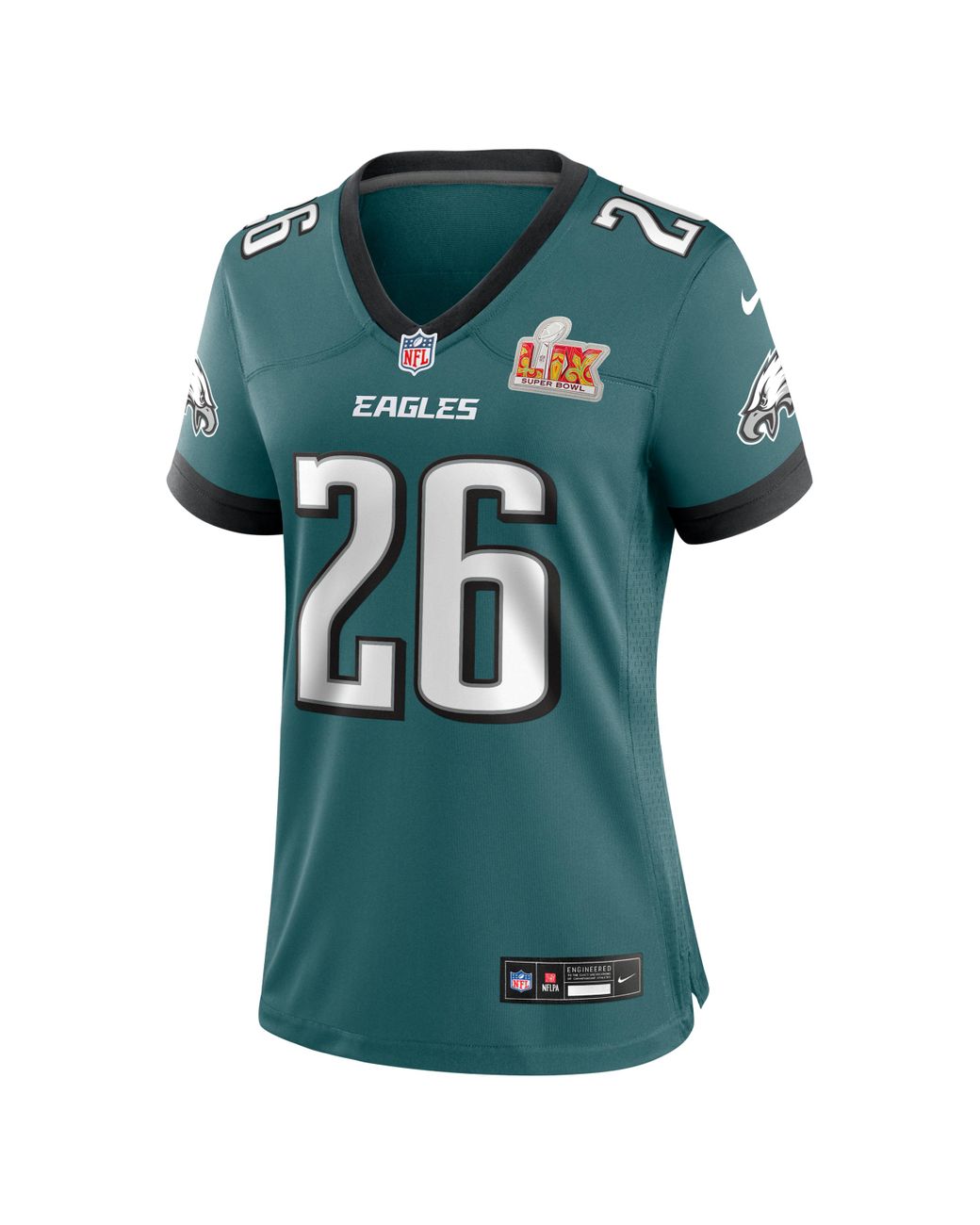 Nike Saquon Barkley Philadelphia Eagles Super Bowl Lix Nfl Game Jersey ...