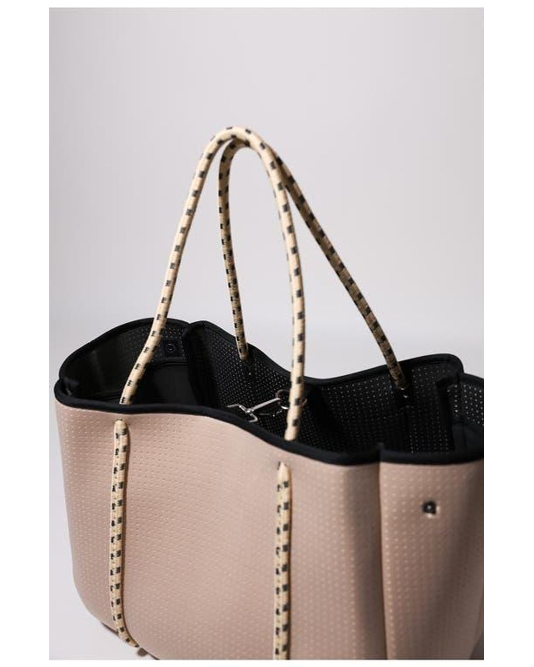 Pop Ups Brand Everyday Perforated Neoprene Tote in Natural | Lyst
