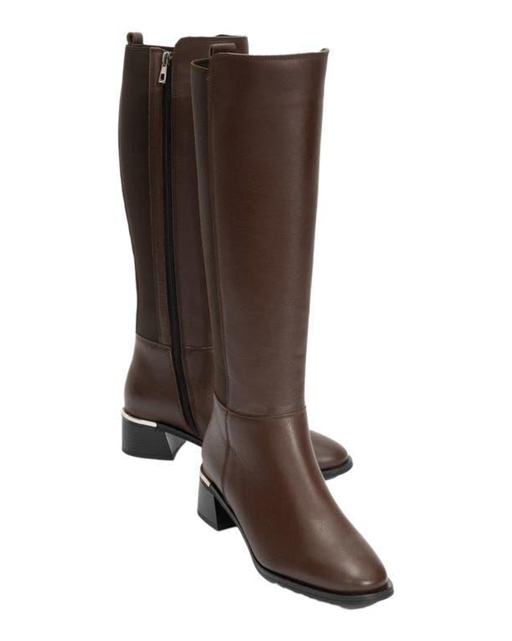 Forever & Always Shoes Rochos Leather Boot in Brown | Lyst