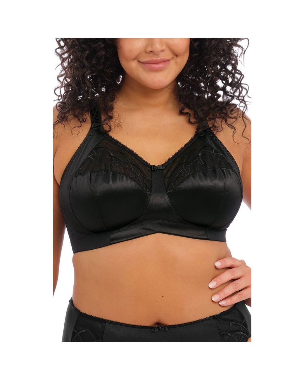 Elomi Cate Full Figure Soft Cup Bra in Black | Lyst