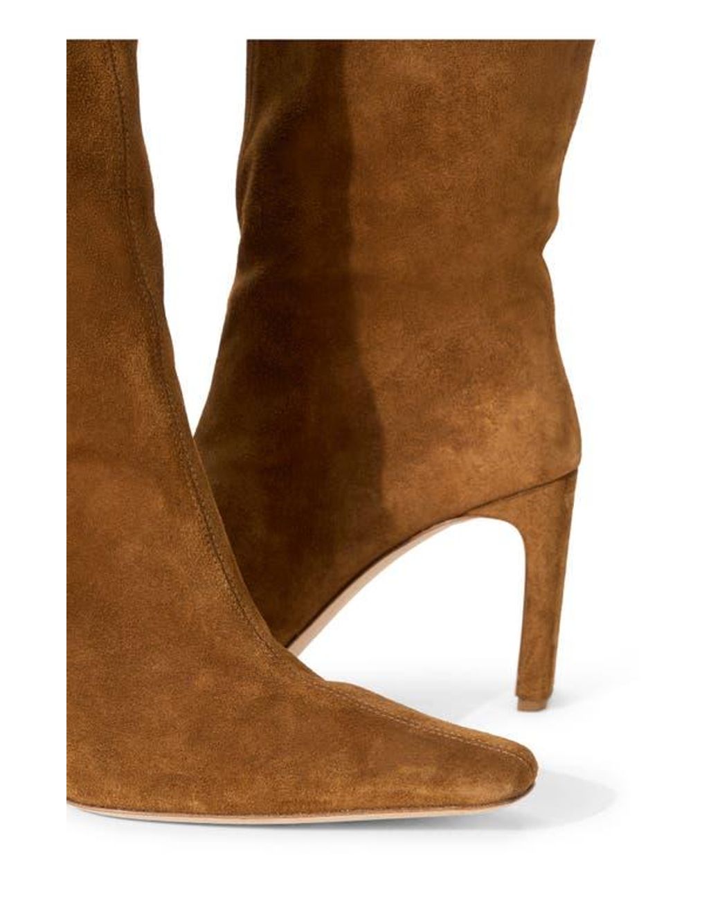 STAUD Wally High Heel Knee High Boot in Brown | Lyst