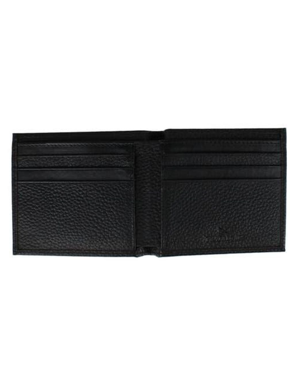 Trafalgar Pierce Pebble Grain Classic Leather Bi-Fold Wallet in Black ...
