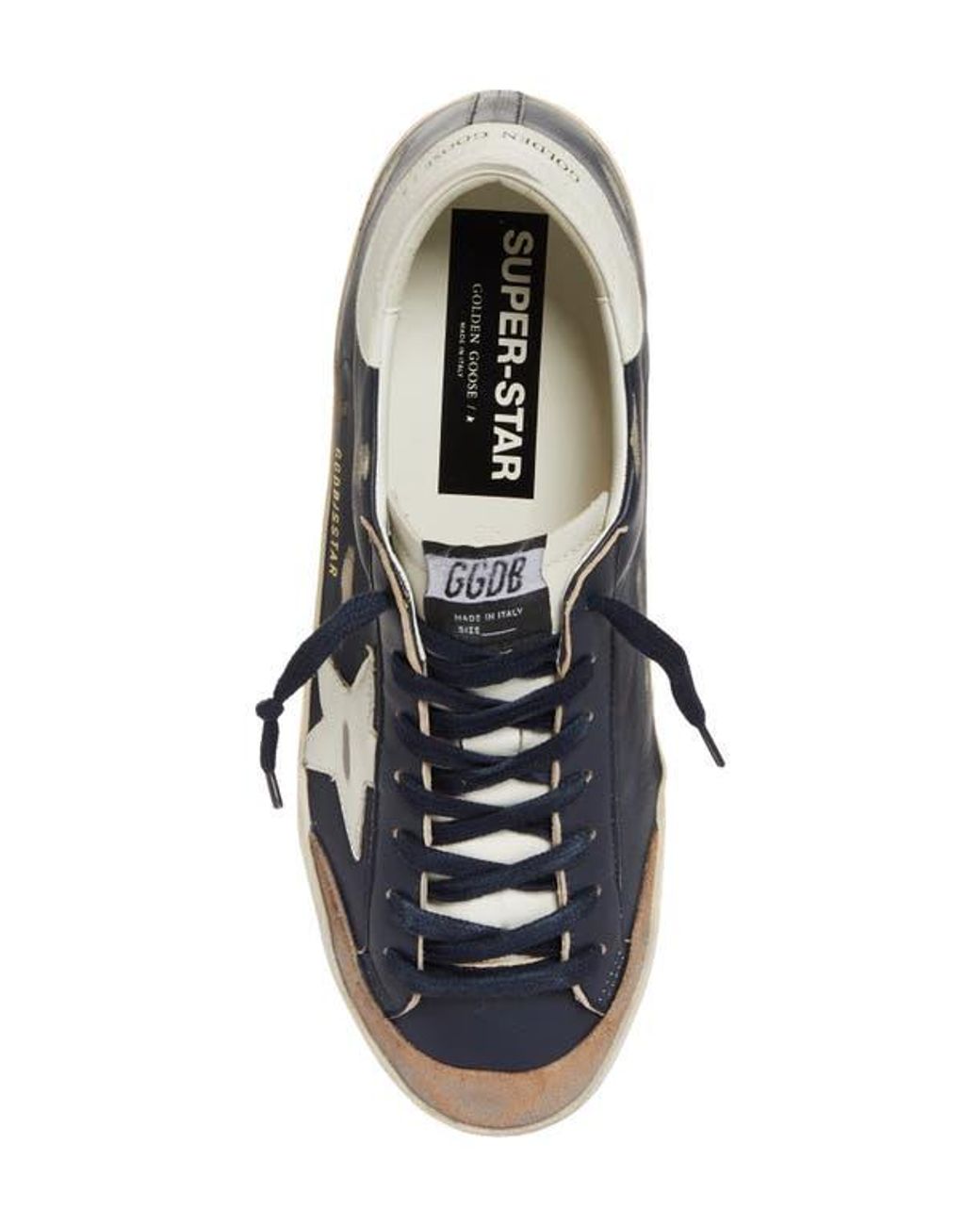 Golden Goose Super-Star Low Top Sneaker in Blue for Men | Lyst