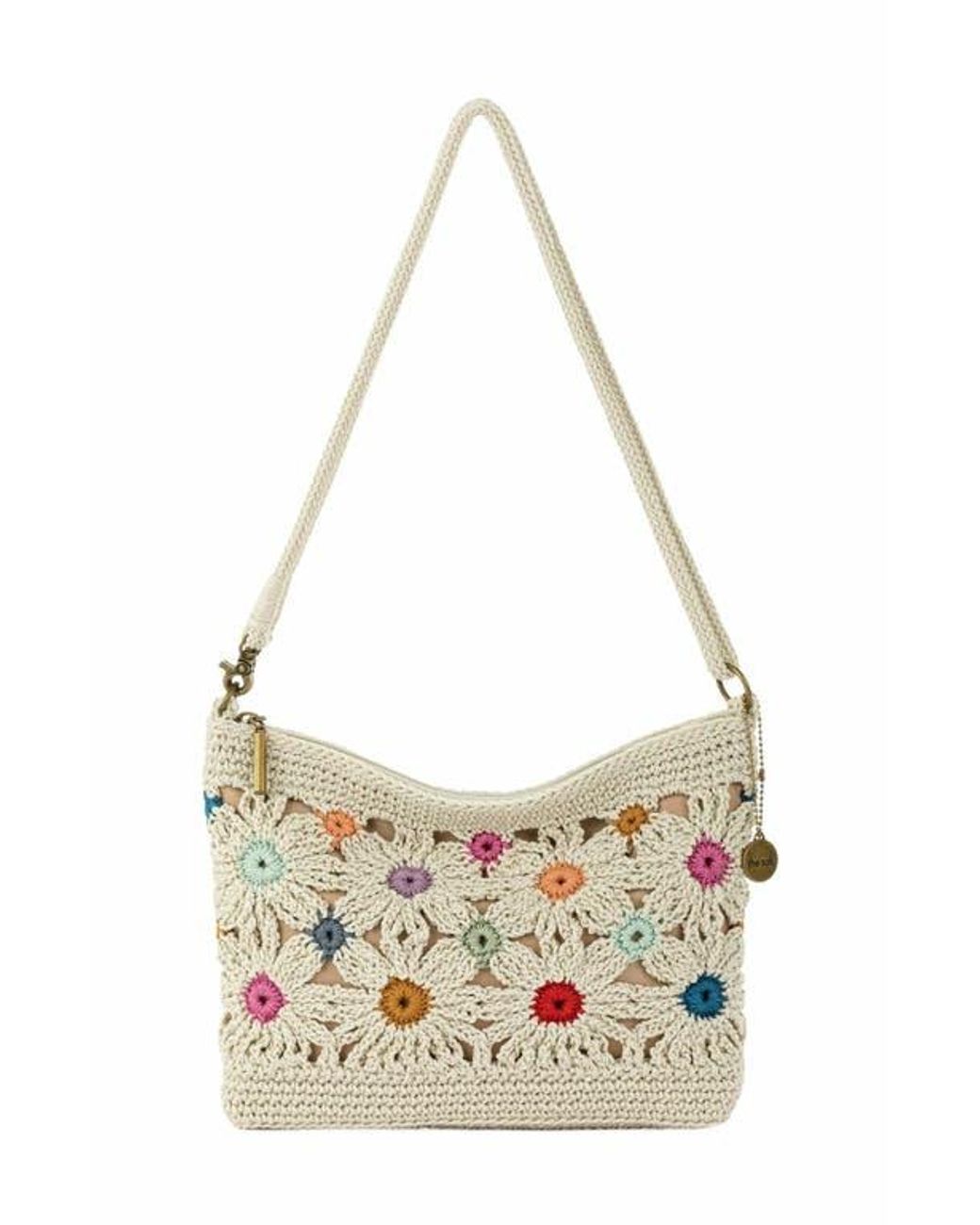 The Sak Lumi Covertible Crossbody Hand Crochet Bag in Metallic | Lyst