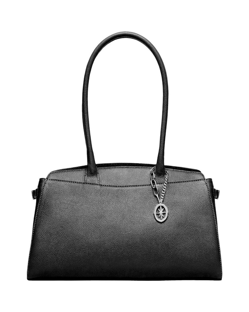 orYANY Harper Leather Shoulder Bag in Black | Lyst