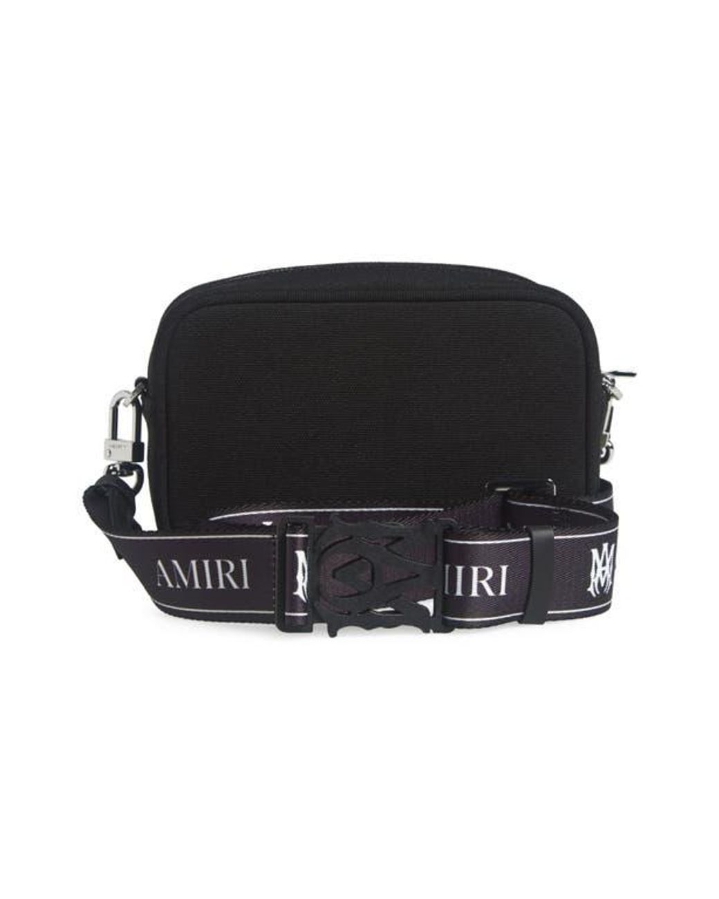 Amiri Staggered Logo Canvas Camera Bag in Black for Men | Lyst