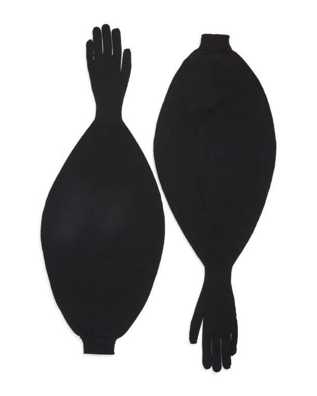Paloma Wool Flake Puff Merino Wool Gloves in Black | Lyst