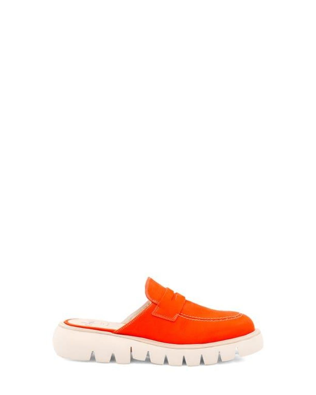 Amalfi by Rangoni Rapido Lug Sole Penny Loafer in Orange | Lyst