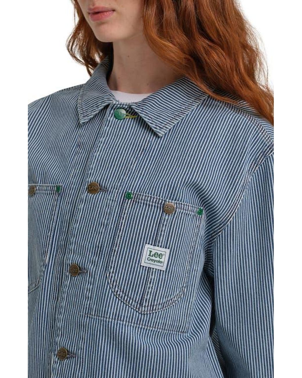 Lee Jeans X Crayola Cropped Chore Jacket in Gray | Lyst