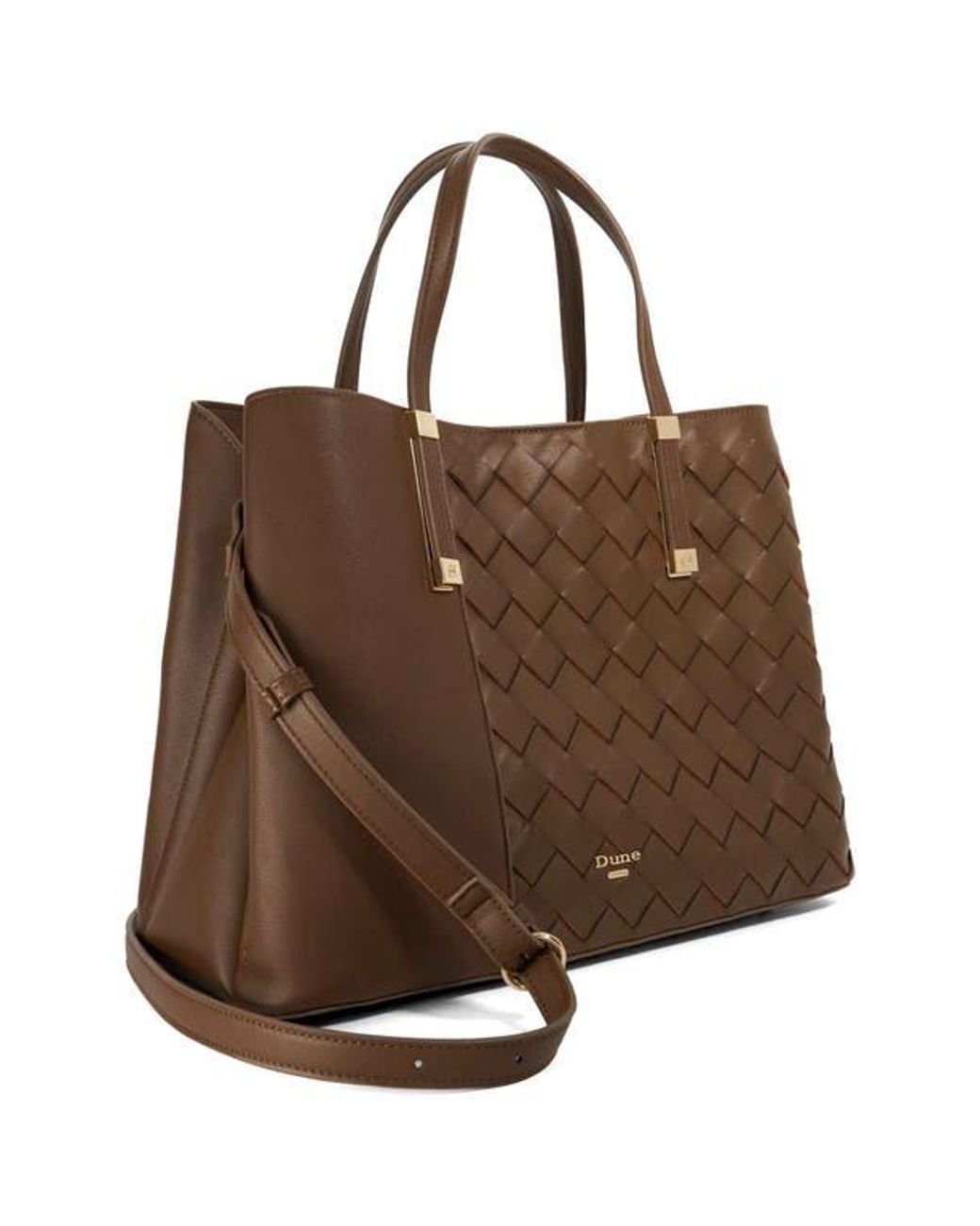 Dune Dorry Leather Tote in Brown | Lyst