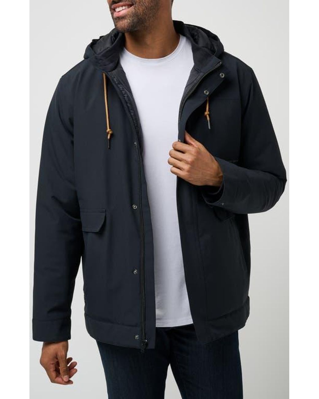 Travis Mathew Mountain Pass Waterproof Jacket in Blue for Men | Lyst