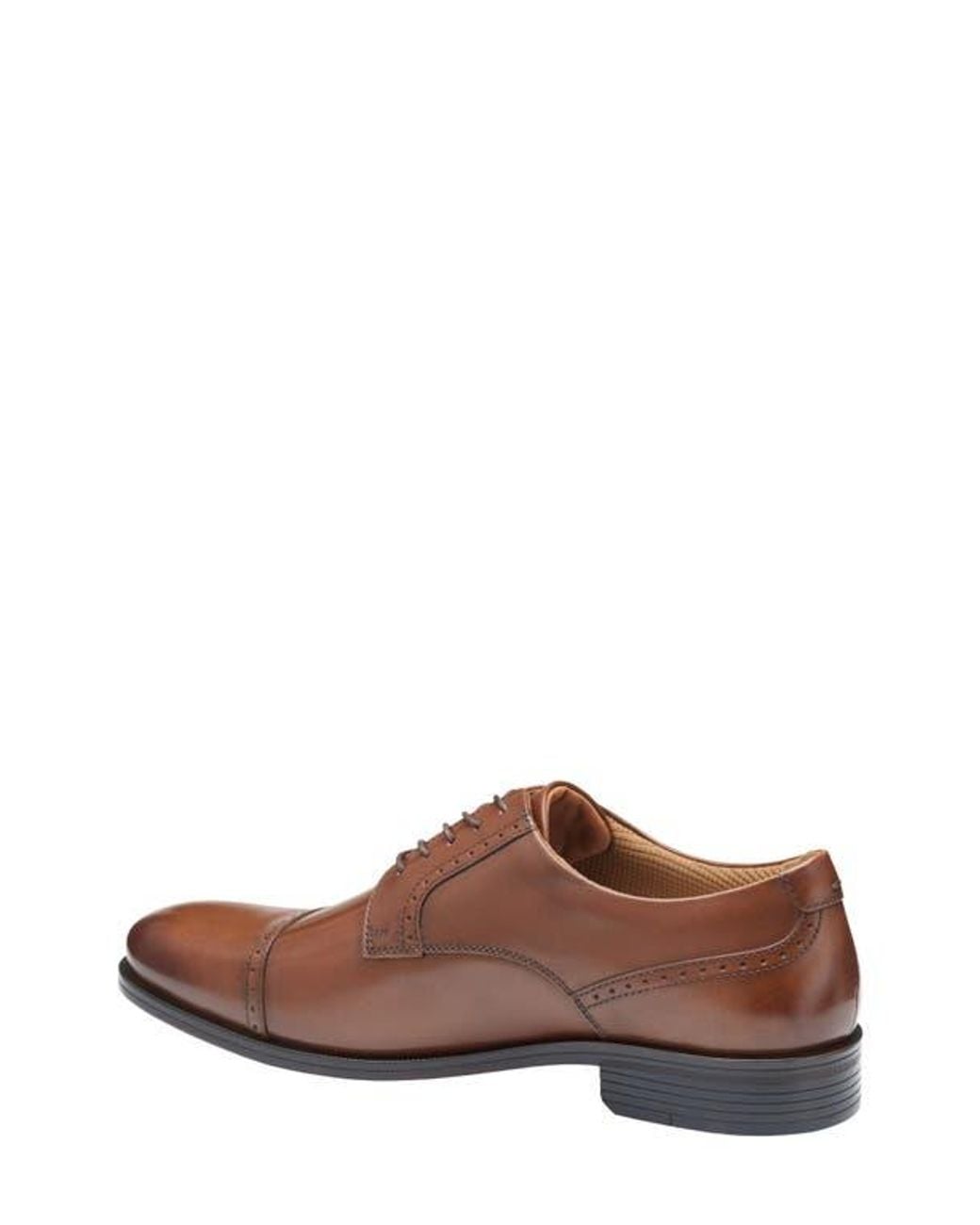 Johnston & Murphy Reeve Cap Toe Derby in Brown for Men | Lyst