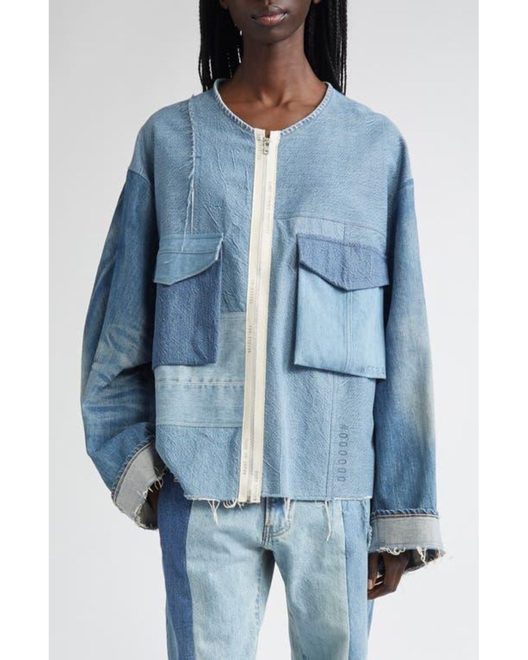 Kuro Remake Denim Military Mark Ii Jacket in Blue | Lyst
