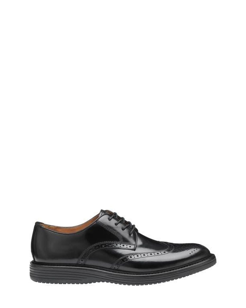 Johnston & Murphy Upton Wingtip Derby in Black for Men | Lyst