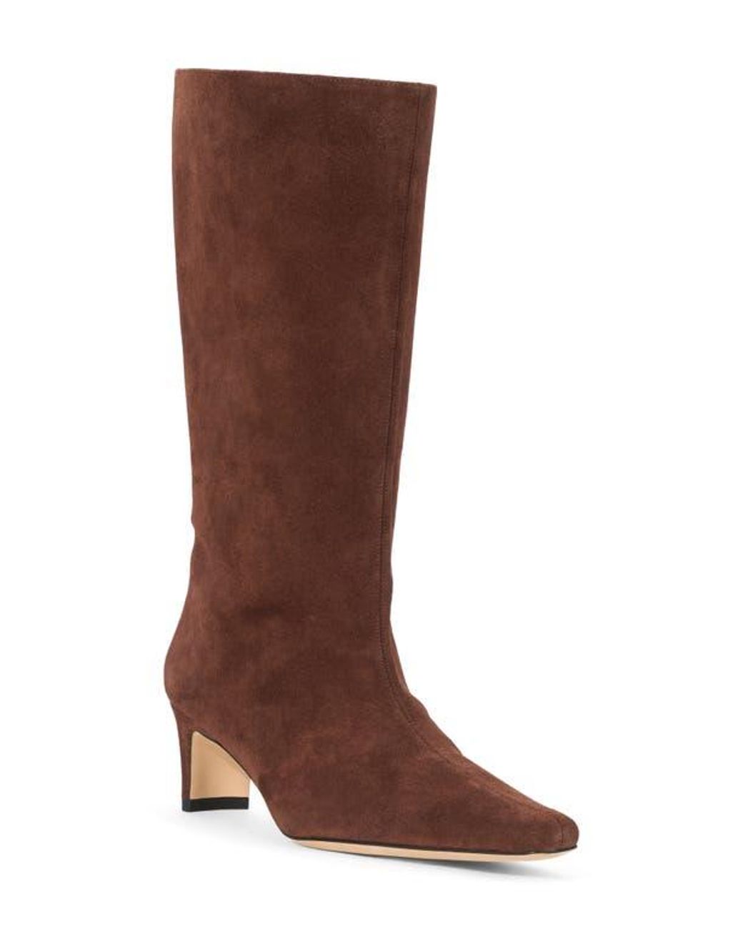 STAUD Wally Mid Calf Boot in Brown | Lyst