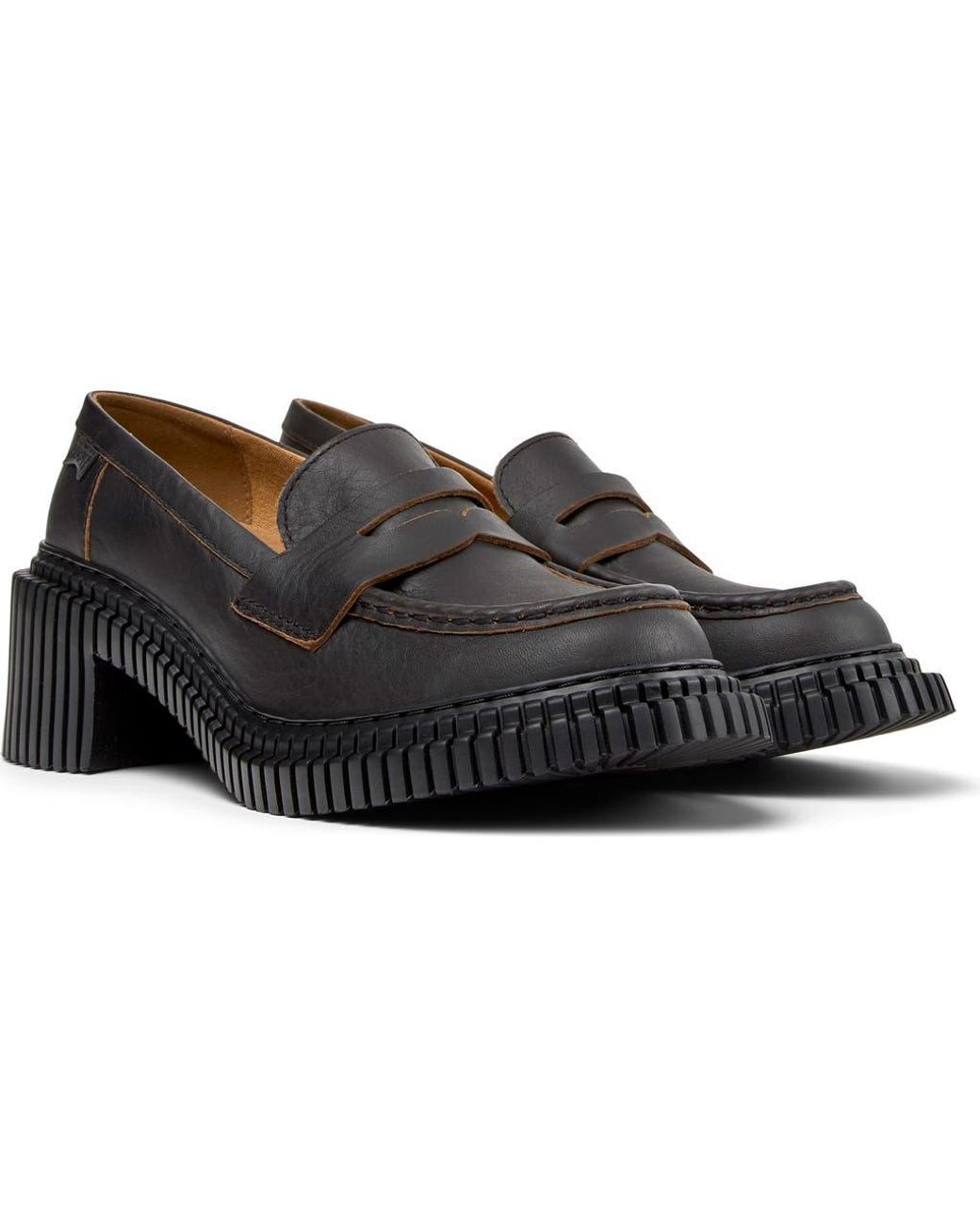 Camper Pix London Penny Loafer in Black | Lyst