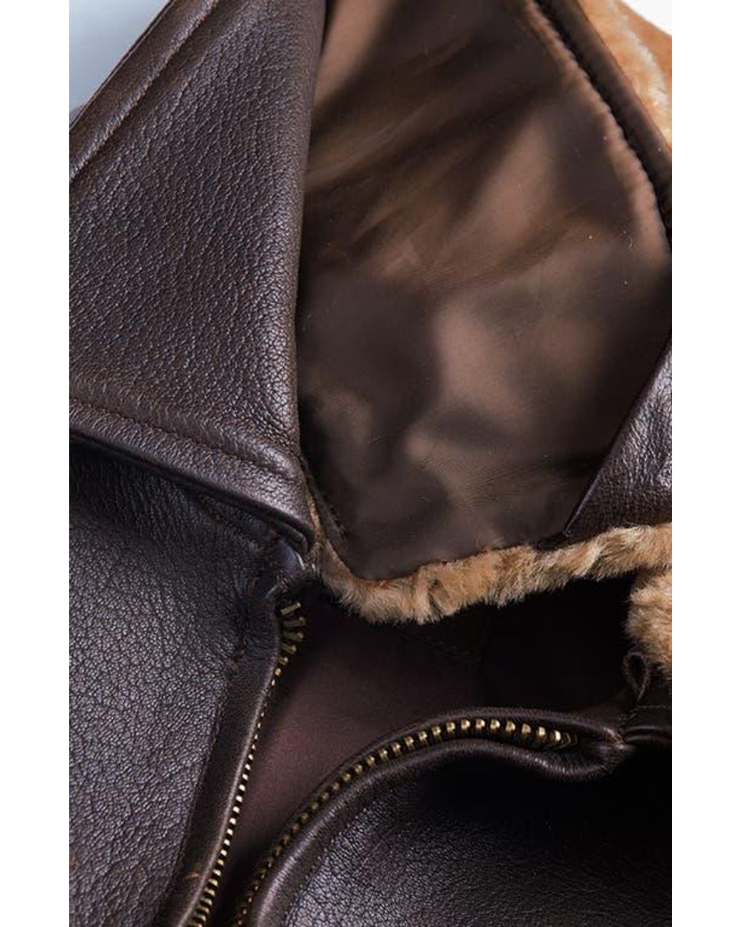 Last Wolf Denali Flight Leather Jacket in Brown for Men | Lyst