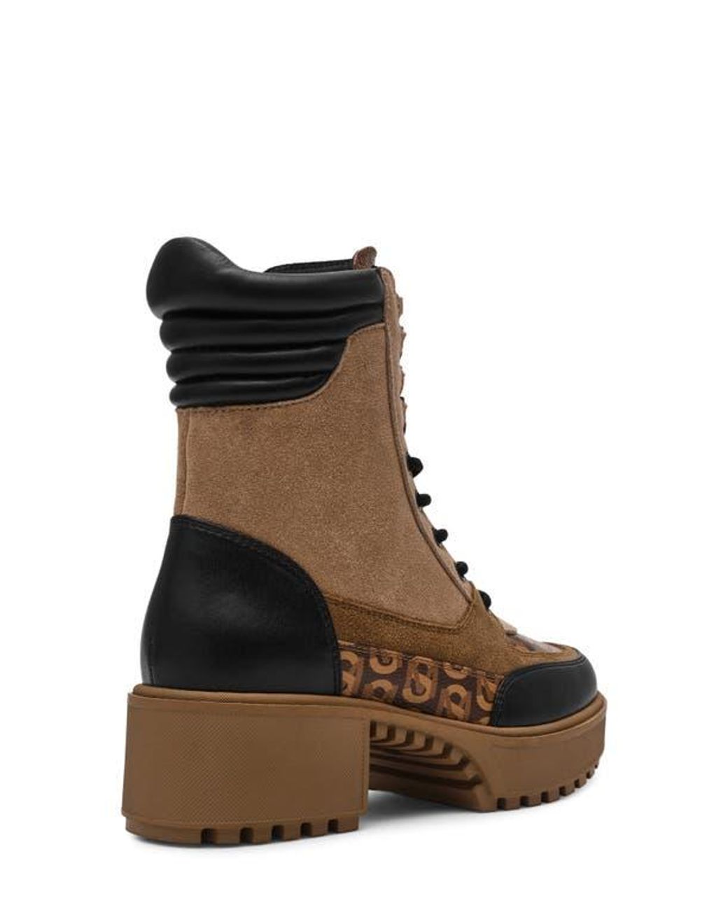 Steve Madden Lug Sole Hiking Boot in Brown | Lyst