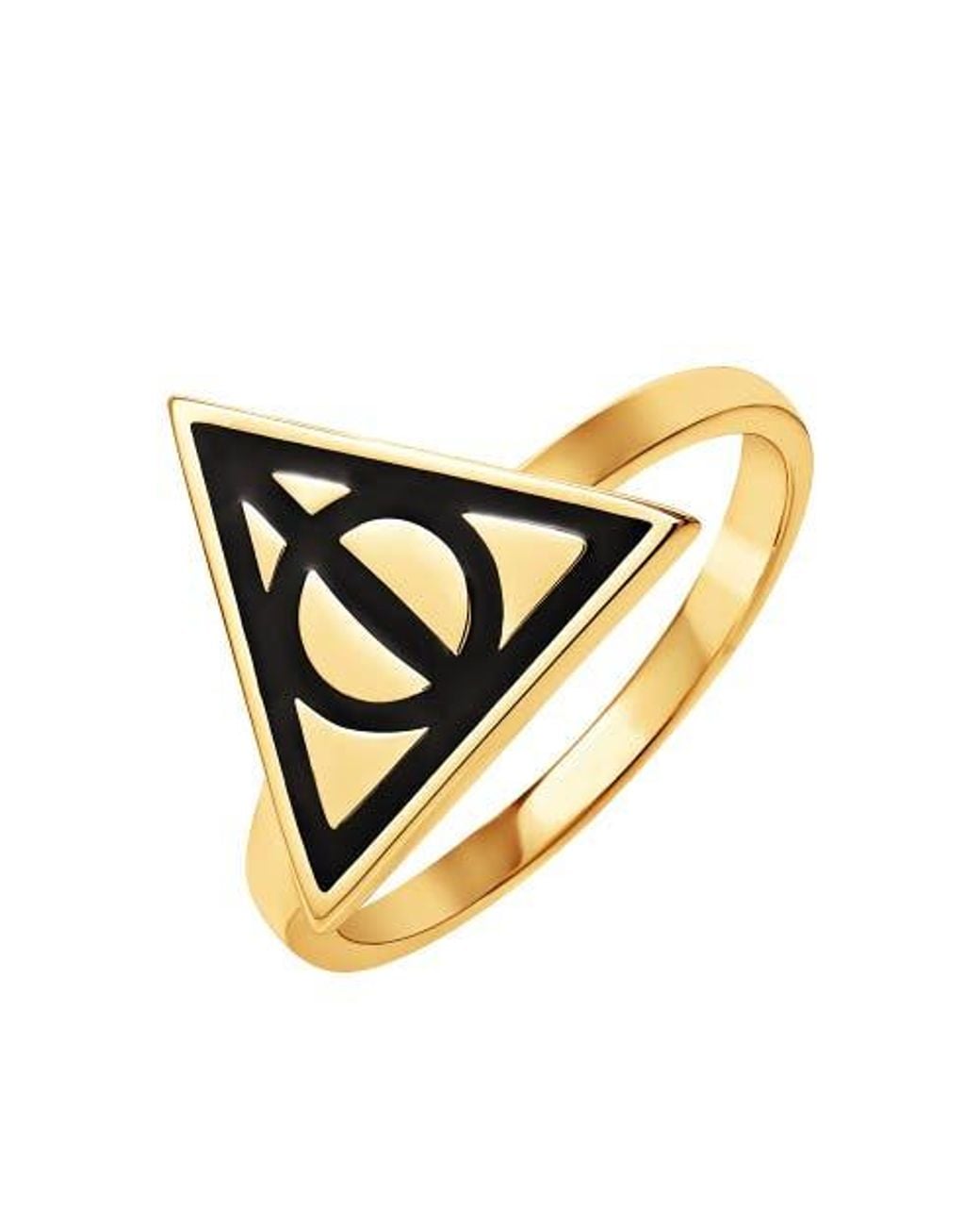 Harry Potter Deathly Hallows Ring, 18Kt Flash Plated, Size 6 in ...