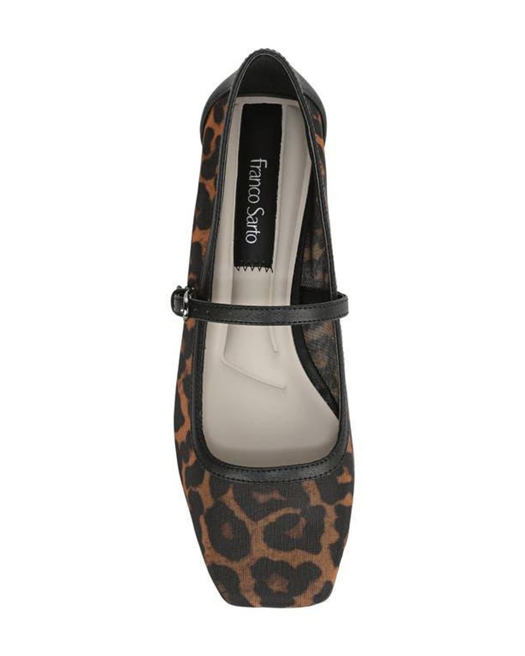 Franco Sarto Tinsley Mary Jane Flat in Natural | Lyst