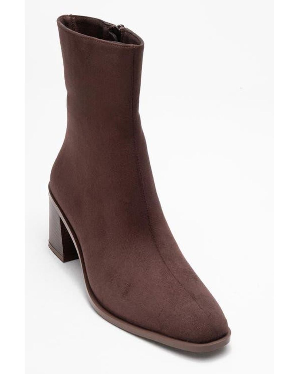Prologue Shoes Chara Block Heel Ankle Boot in Brown | Lyst