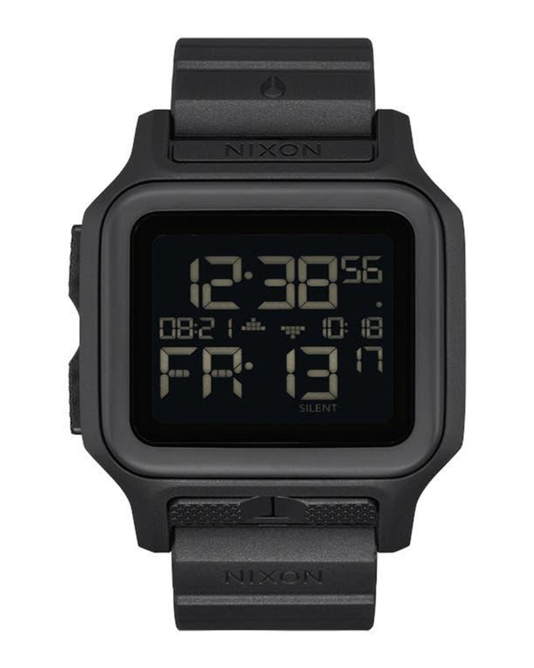 Nixon Regulus Mk-1 Digital Rubber Strap Watch, 44.5Mm in Black for Men ...