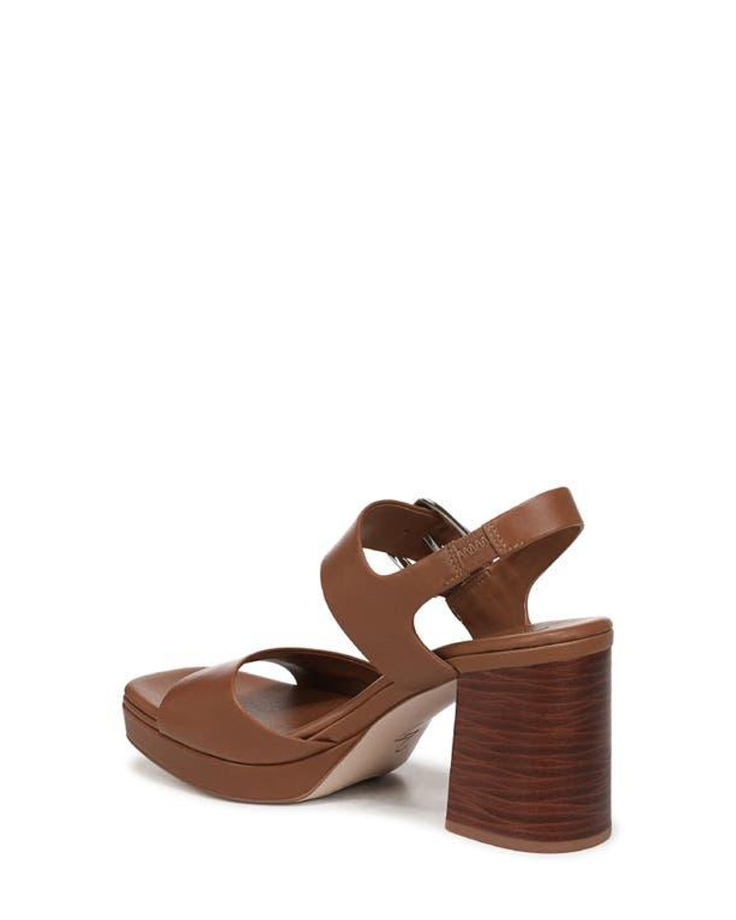 27 EDIT Naturalizer Phillipa Block Heel Sandal in Brown | Lyst