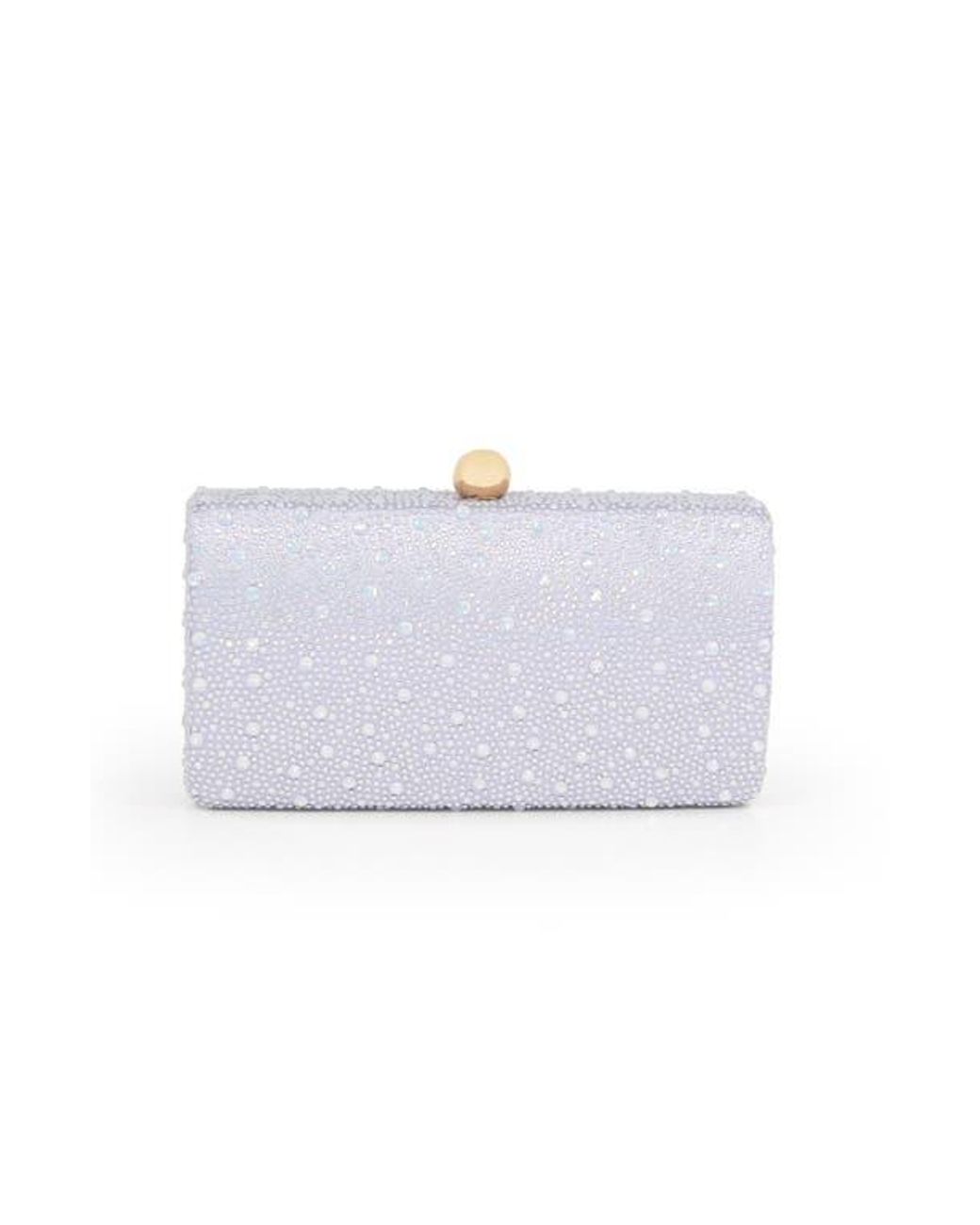 Badgley Mischka Heather Opal Crystal Minaudiere in White | Lyst