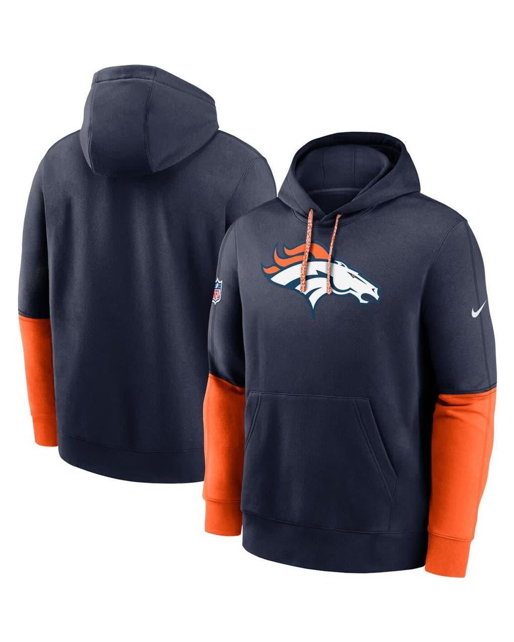 Nike Denver Broncos 2024 Sideline Club Pullover Hoodie in Blue for Men ...