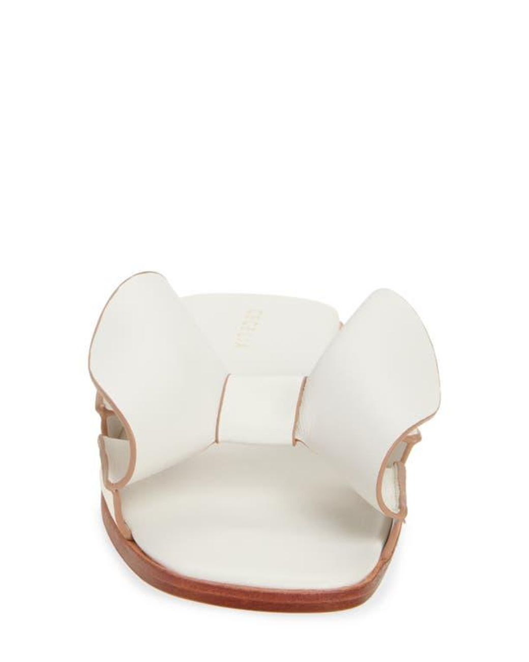 Cecelia New York Wendy Slide Sandal in White | Lyst