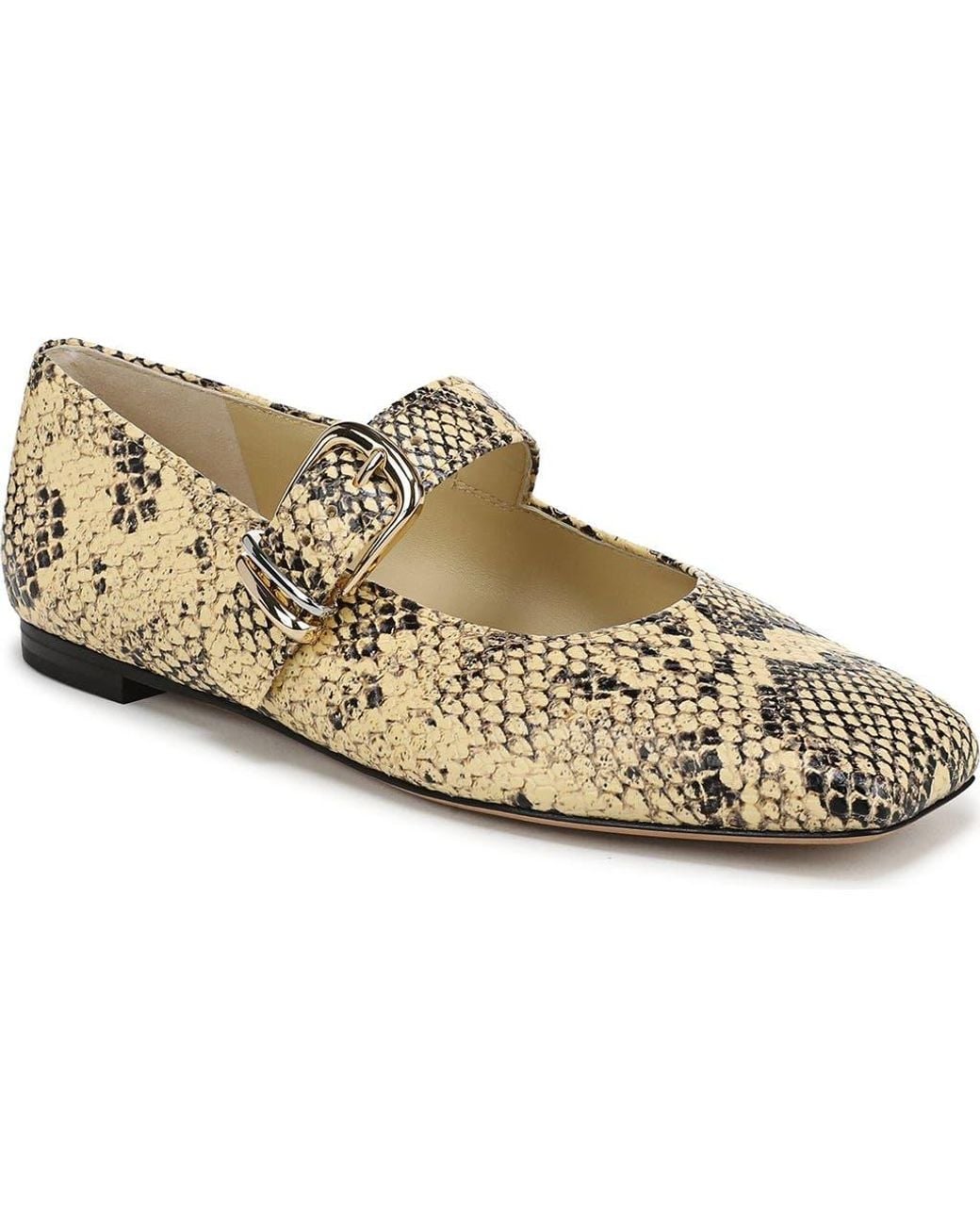 Vince Daniela Mary Jane Flat in Metallic | Lyst