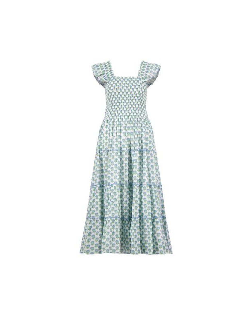 MER ST BARTH Paloma Maxi Dress in Blue | Lyst