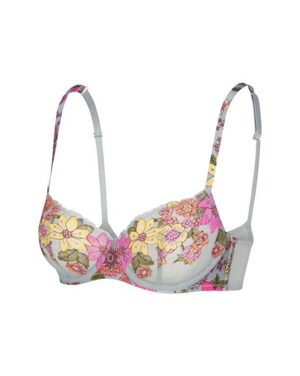 Savage x Fenty Mod Poppy Unlined Lace Balconette Bra | Lyst