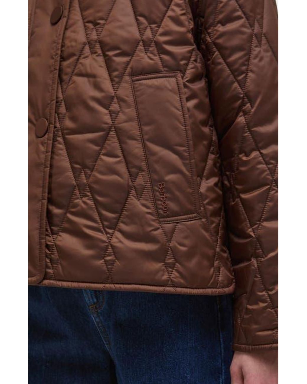 Barbour Bernadette Quilted Barn Jacket in Brown | Lyst