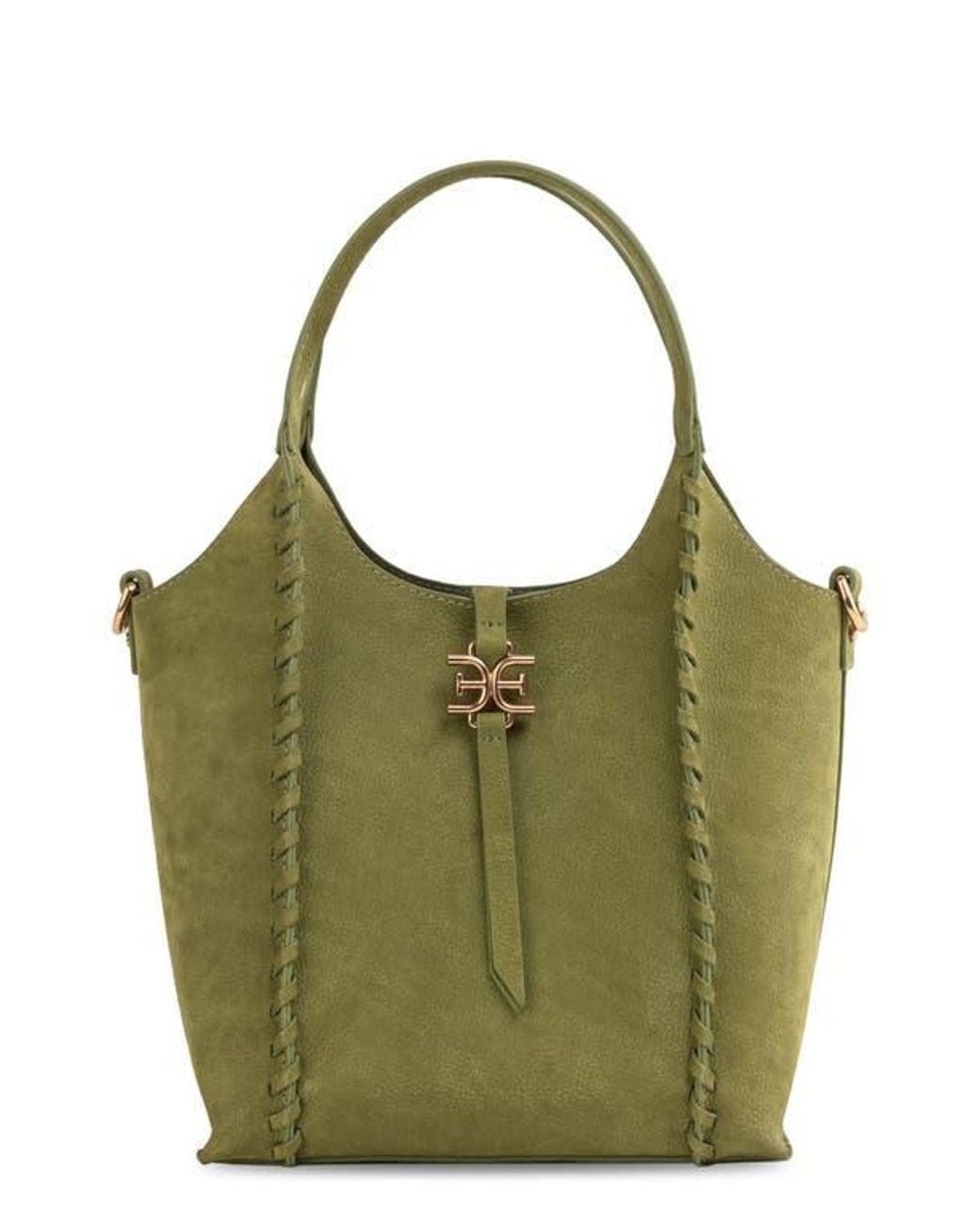 Sam Edelman Mini Sylvia Leather Crossbody Bag in Green | Lyst
