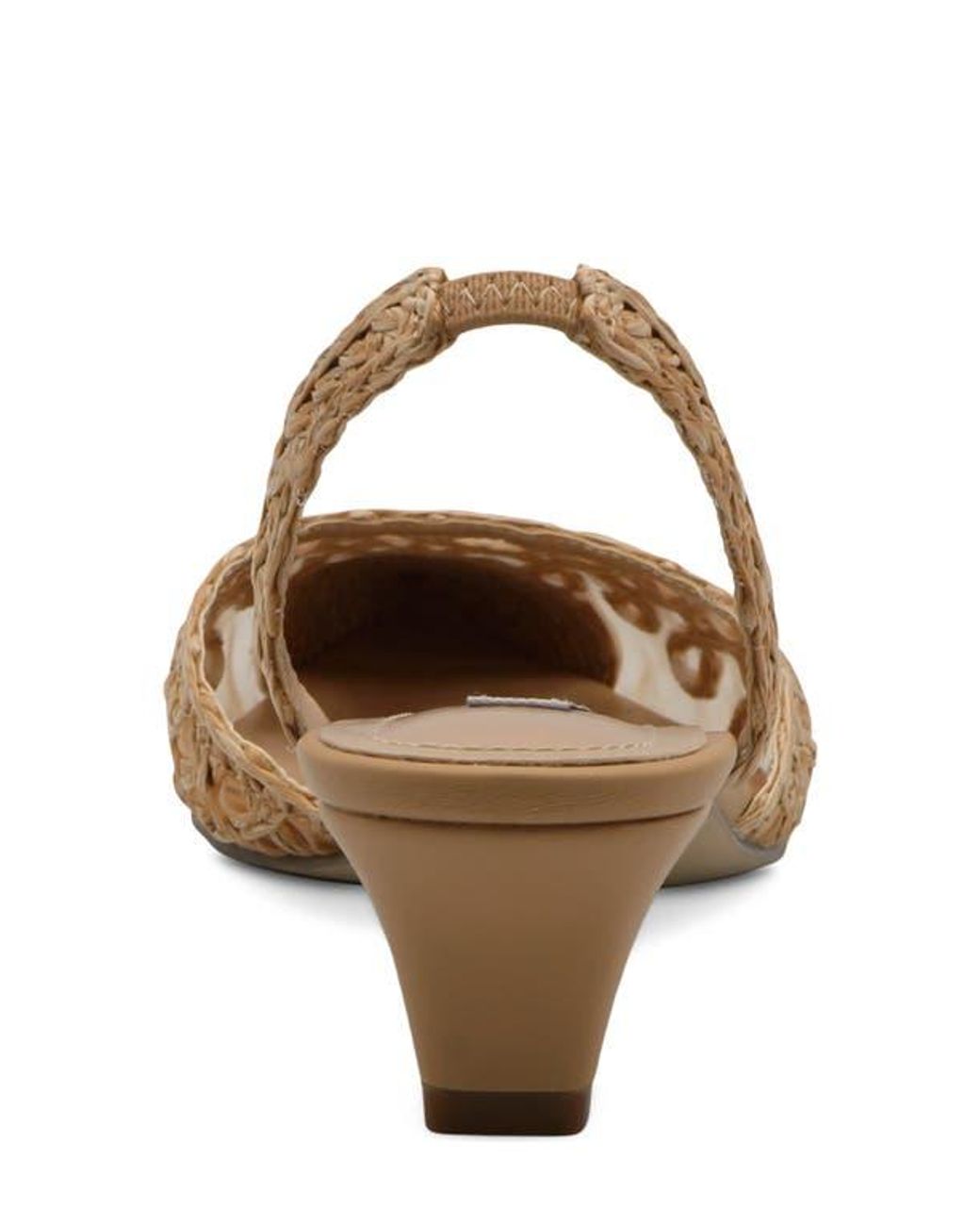 Charles David Artiste Slingback Pump in Natural | Lyst