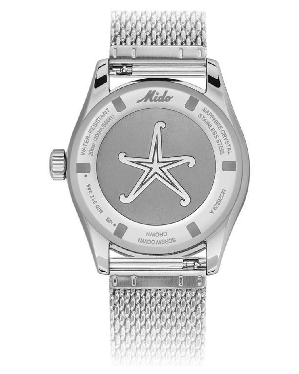 MIDO Ocean Star Decompression Worldtimer Bracelet Watch & Rubber Strap ...