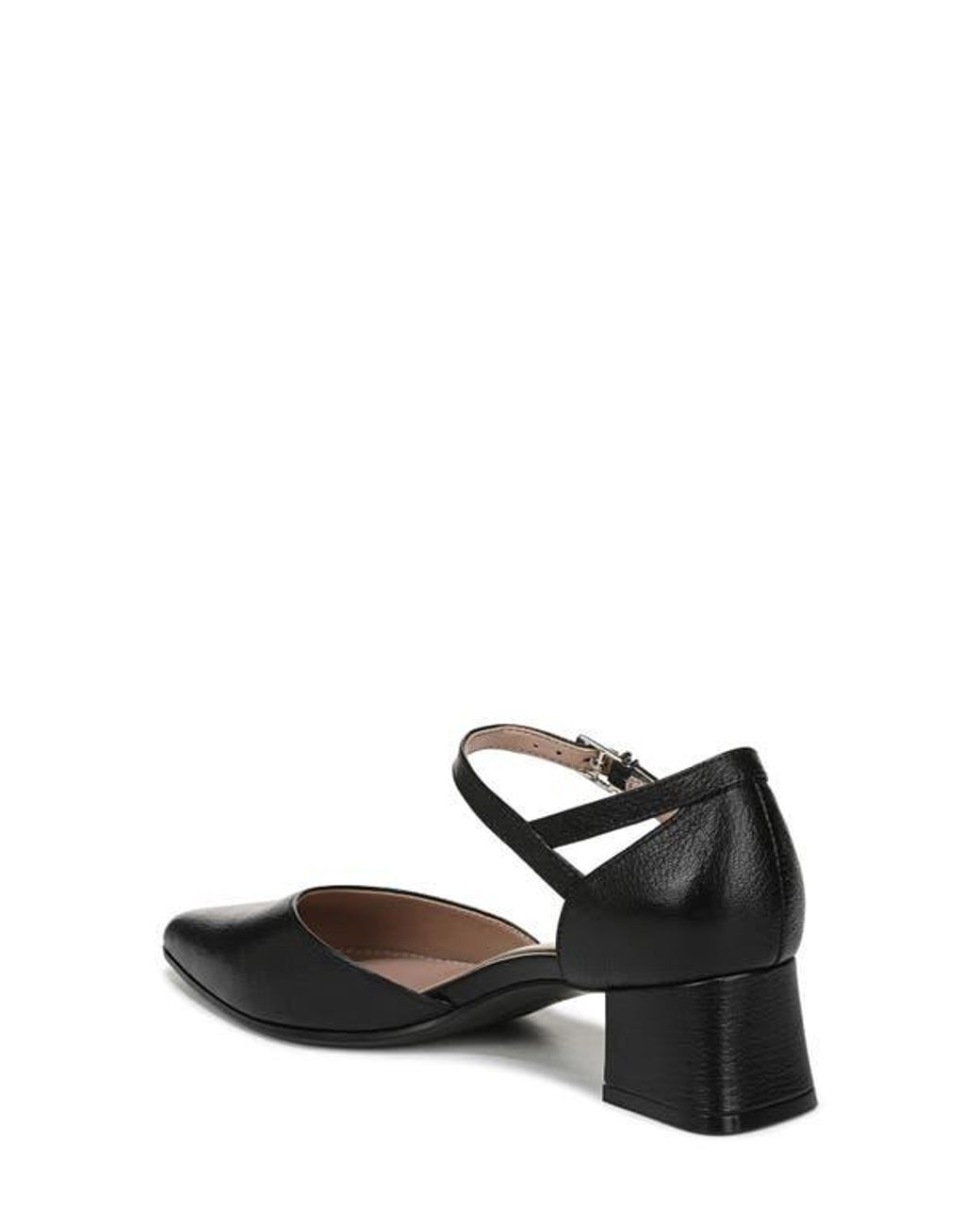 Naturalizer Maddox Ankle Strap Pointed Toe Pump in Black | Lyst