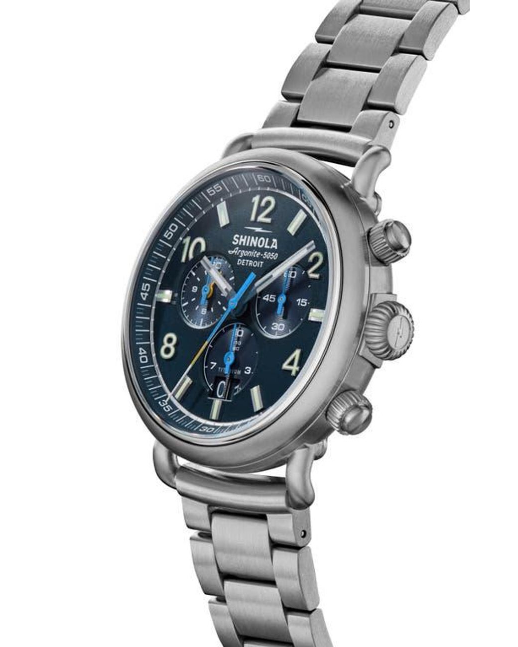 Shinola Runwell Chronograph West Wind Watch Gift Set, 42Mm in Blue for ...