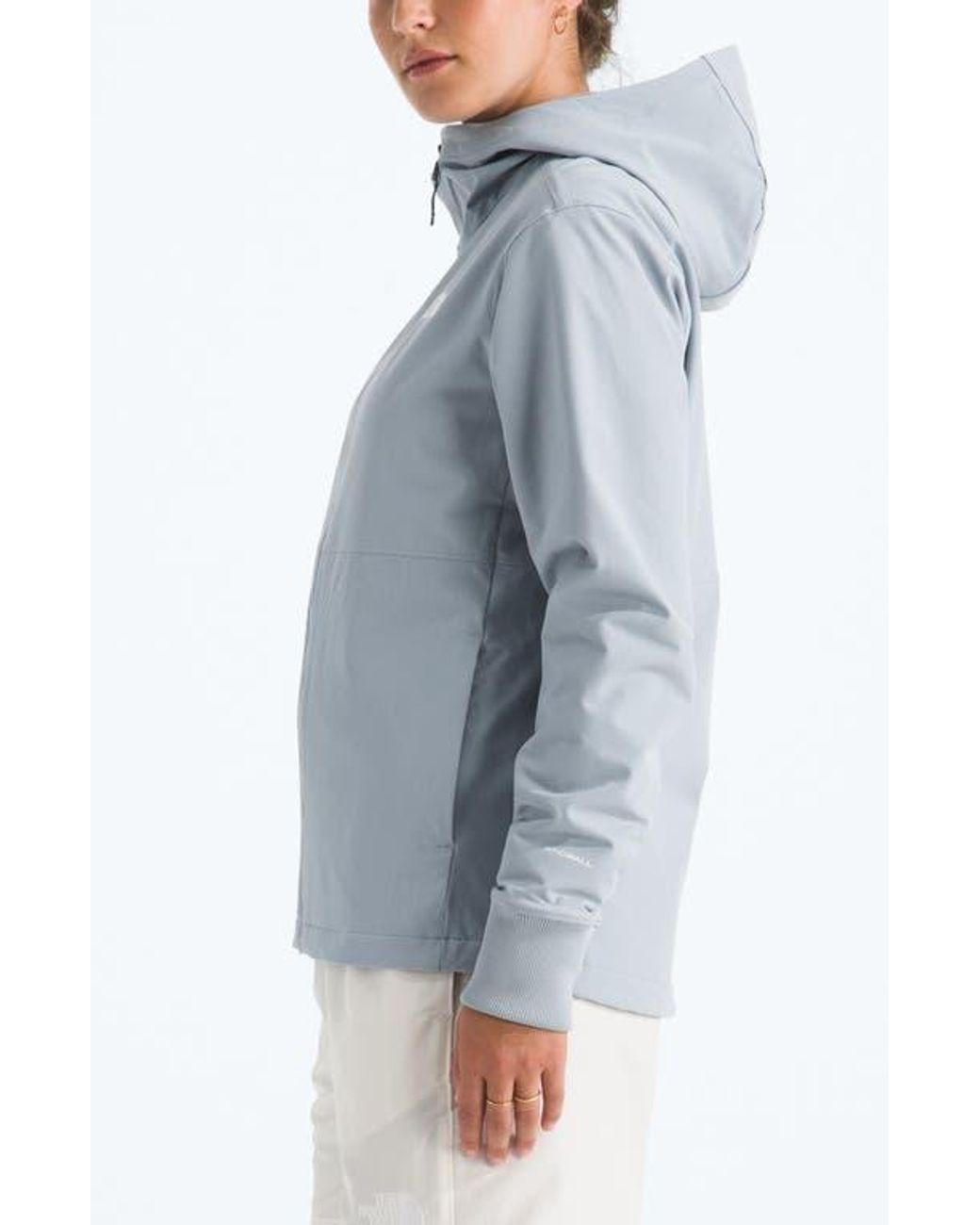 The North Face Shelbe Raschel Water Resistant Hooded Jacket in Blue | Lyst
