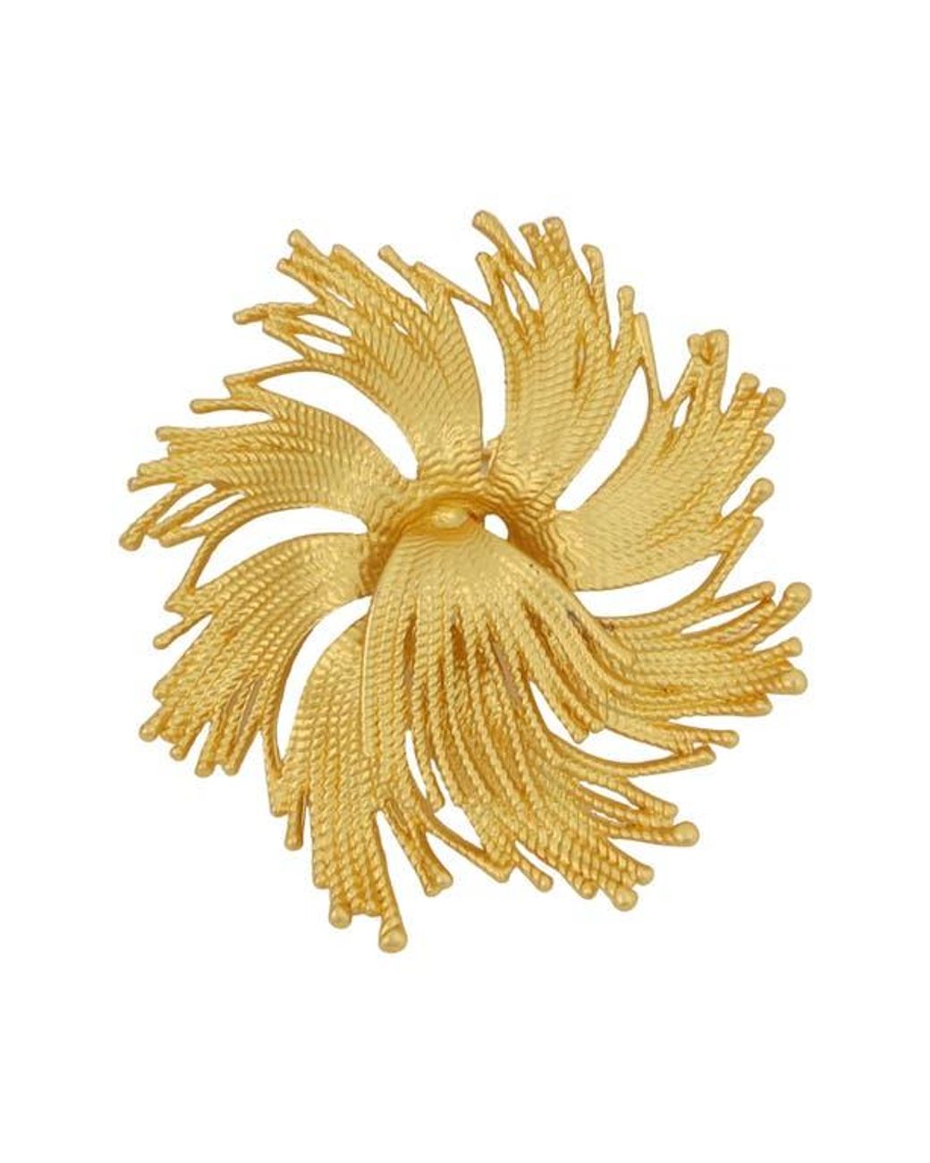 Panacea Floral Brooch in Metallic | Lyst