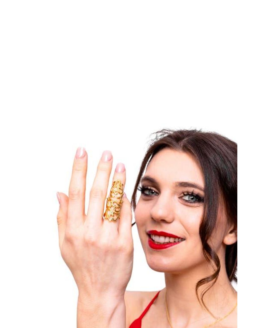 Lucy Quartermaine Elements Armour Ring in Metallic | Lyst