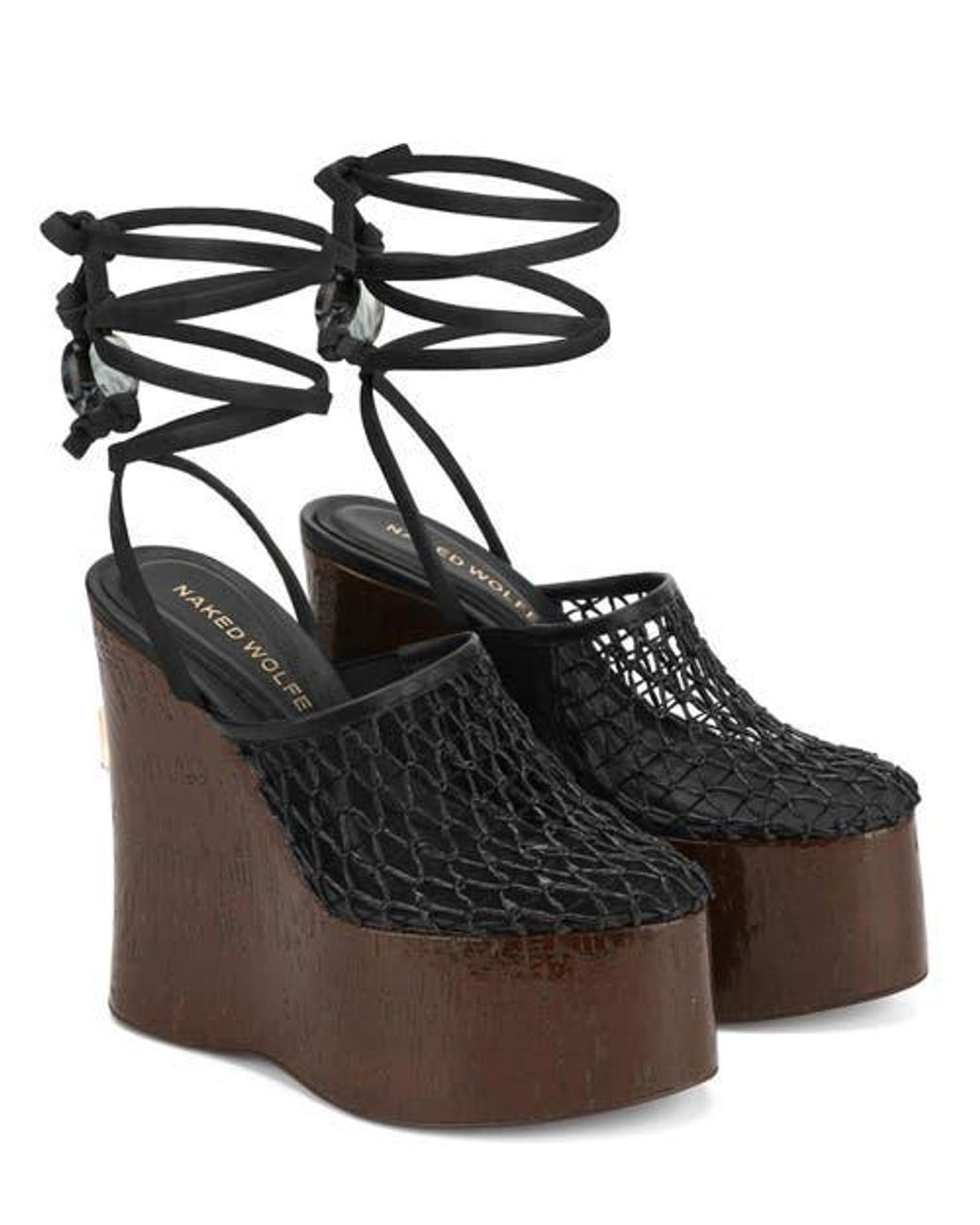 Naked Wolfe Iris Heel in Black | Lyst