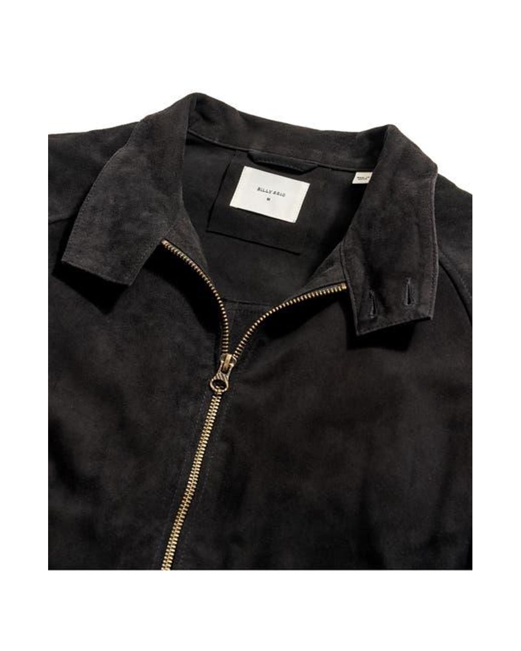 Billy Reid Barracuda Suede Jacket in Black for Men | Lyst