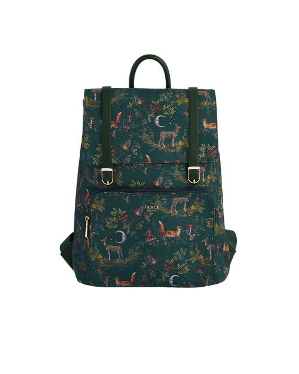 Fable England Into The Woods Buckle Medium Backpack in Green | Lyst