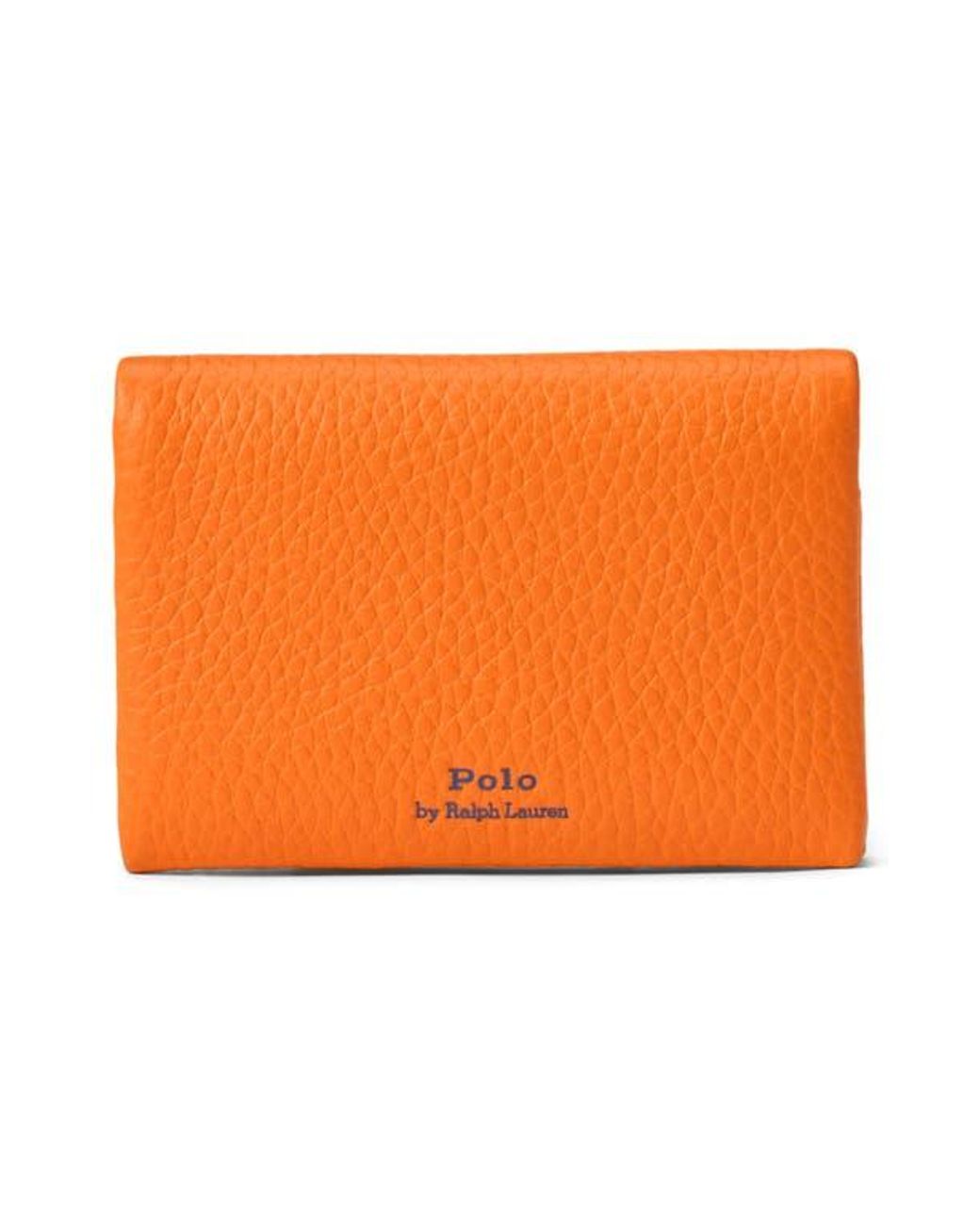 Polo Ralph Lauren Polo Play Leather Card Case in Orange | Lyst