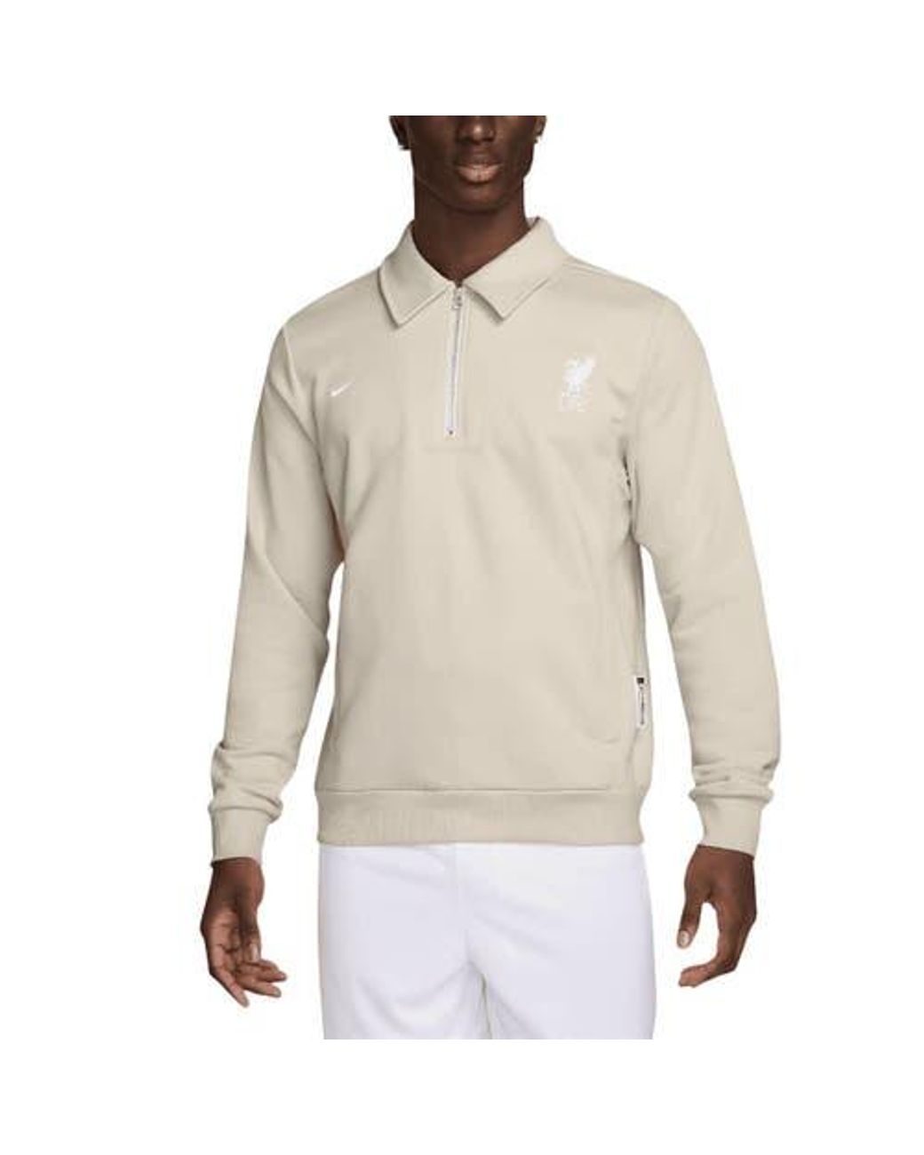 Nike Liverpool Standard Issue Quarter-Zip Top in Natural for Men | Lyst