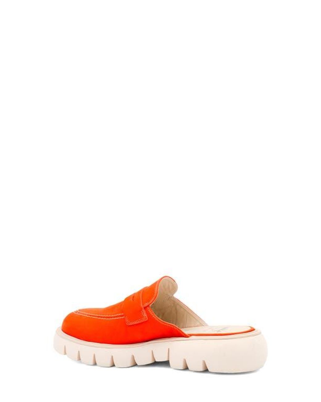 Amalfi by Rangoni Rapido Lug Sole Penny Loafer in Orange | Lyst